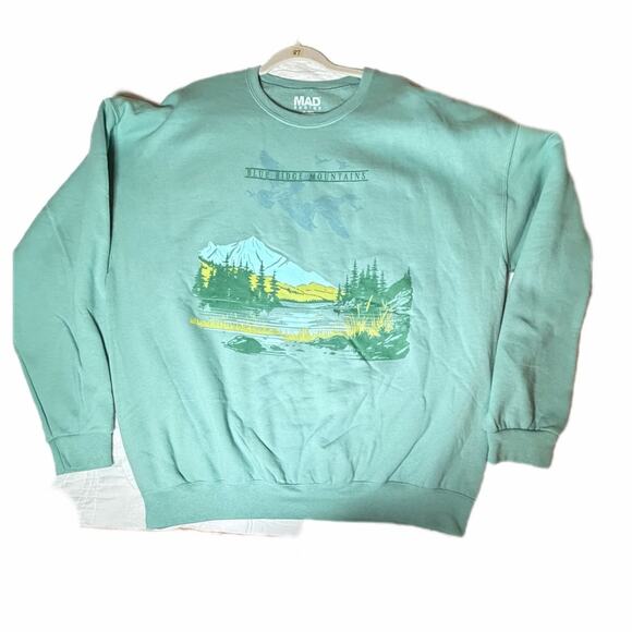 MAD Engine | Sweaters | Mad Engine Blue Ridge Mountain Crewneck ...